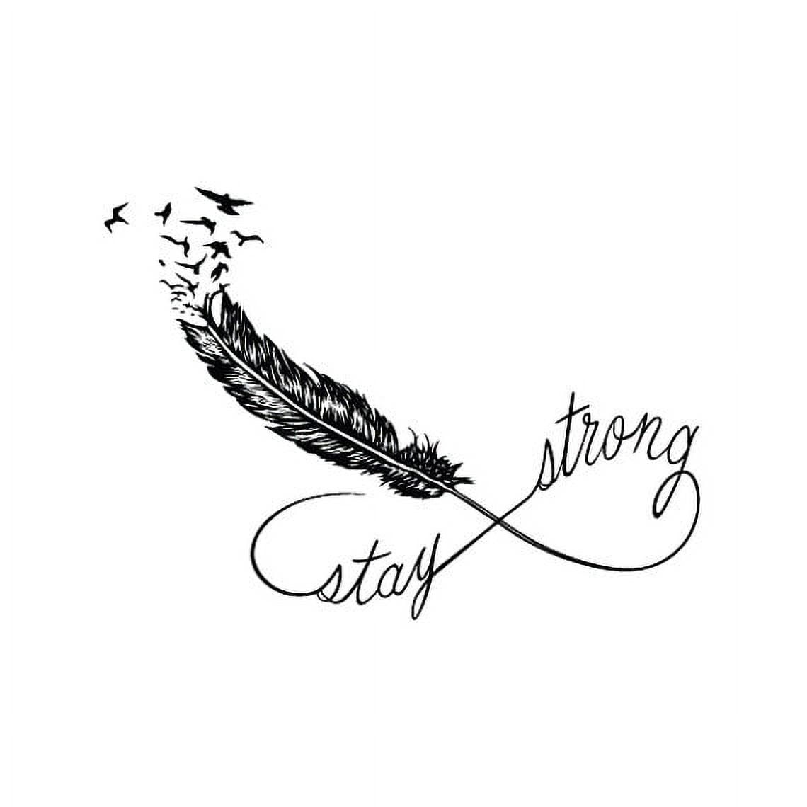 Tattify Stay Strong Feather Temporary Tattoo Holdfast Set Of 2 tattify-stay-strong-feather-temporary-tattoo-holdfast-set-of-2