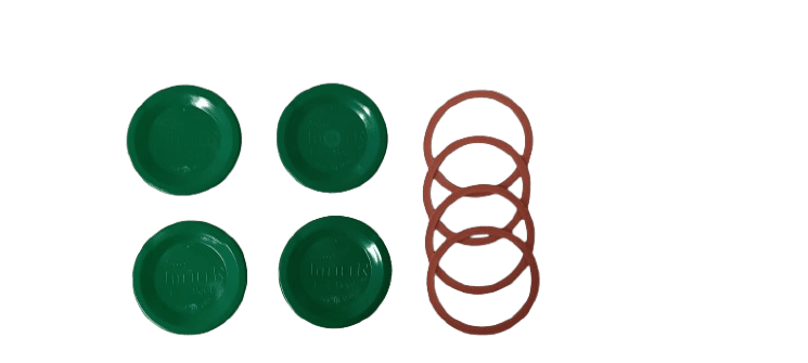 Tattler E-Z Seal Reusable Canning Lids - 100 Bulk Wide Mouth Lids + 100 ...