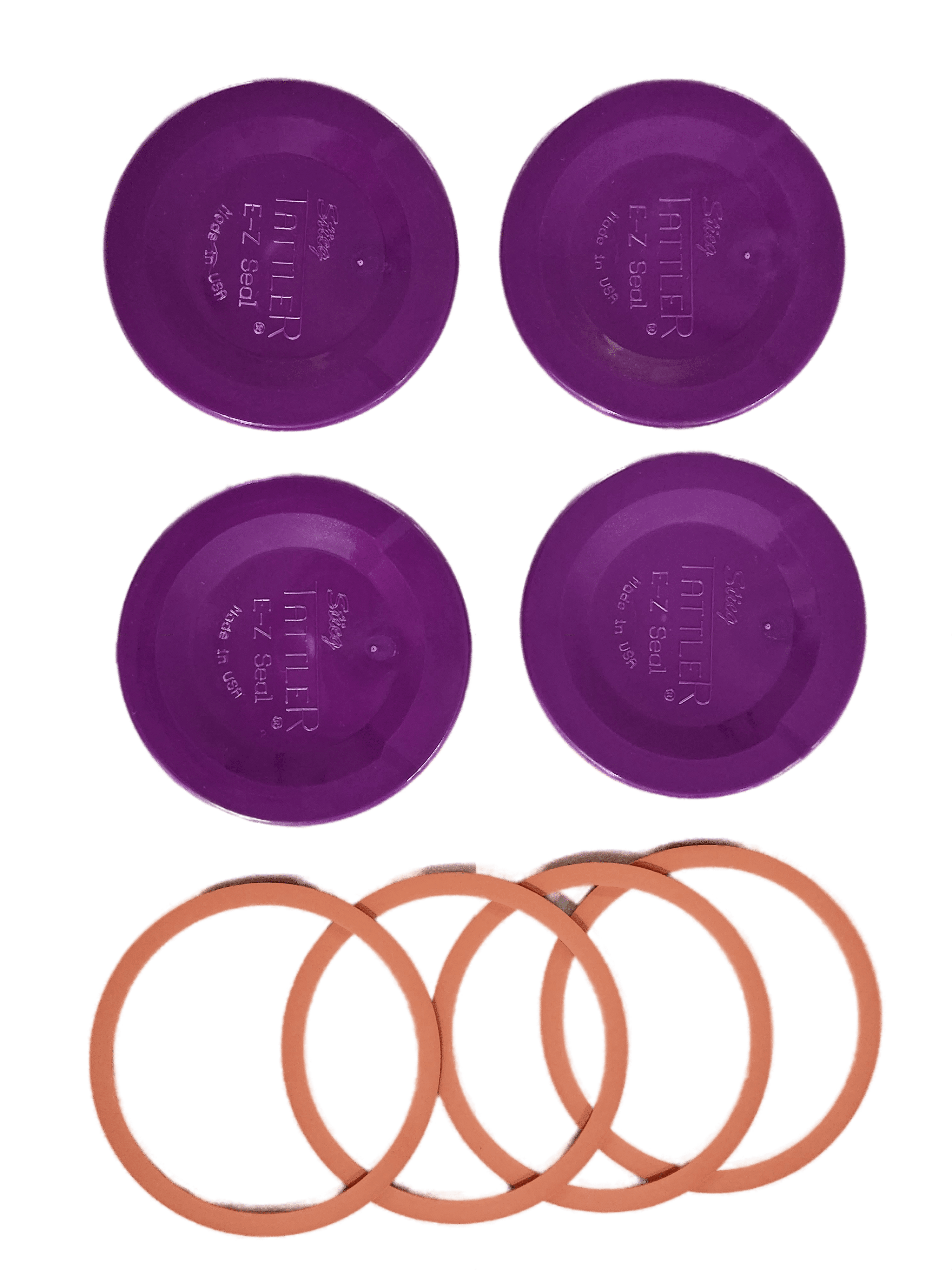 Tattler E-Z Seal Reusable Canning Lids - 100 Bulk Wide Mouth Lids + 100 ...