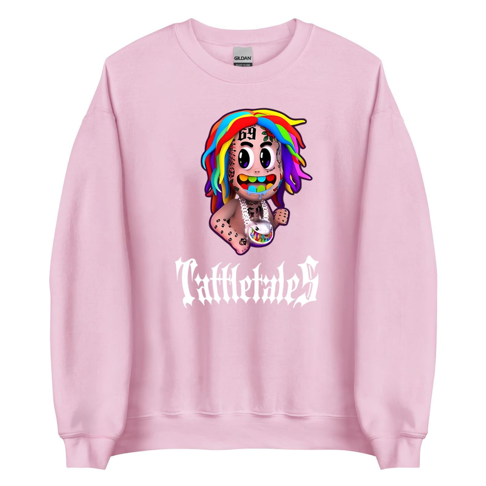 Tattlestales Album 6ix9ine Black Tee Shirt-TH39301 - Walmart.com