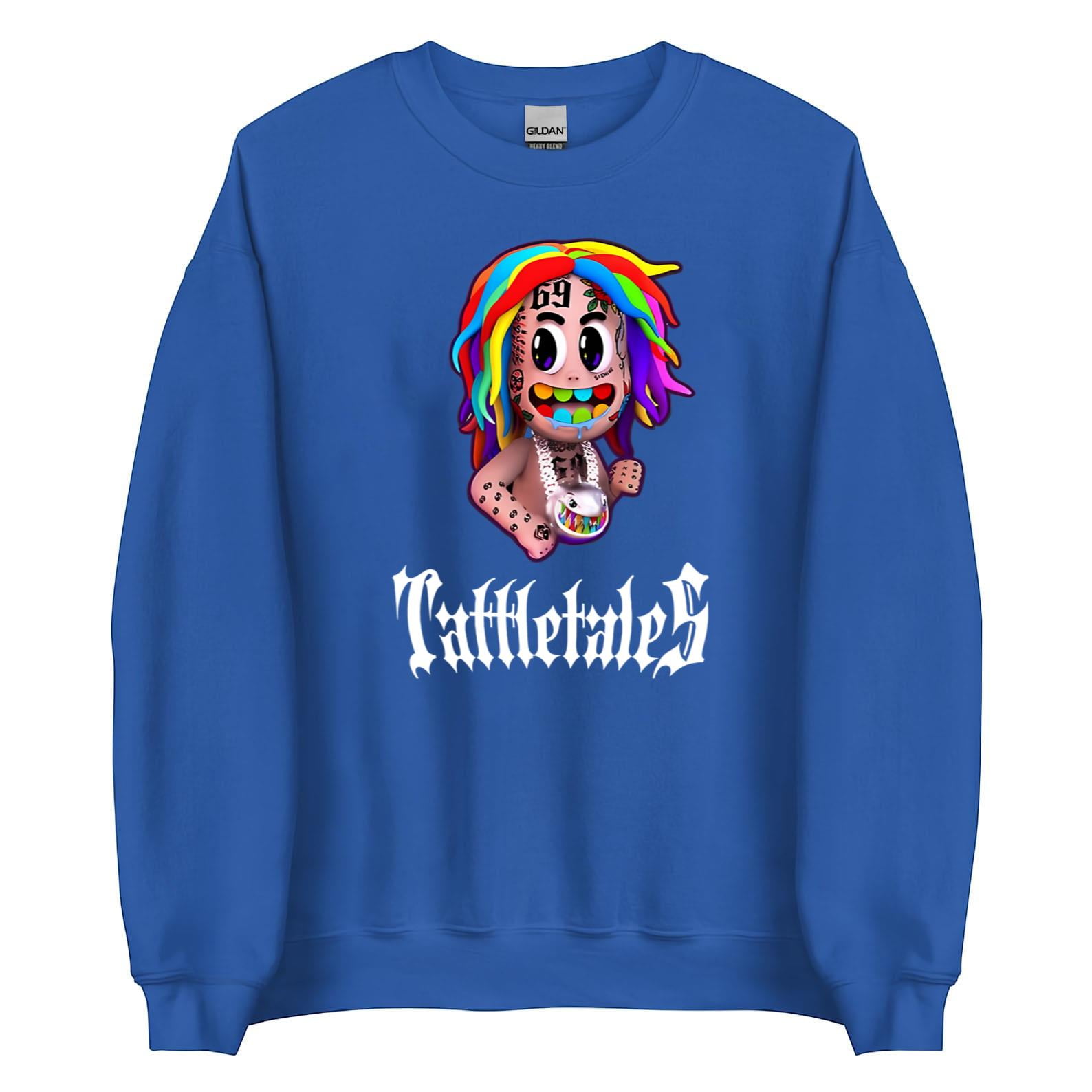 Tattlestales Album 6ix9ine Black Tee Shirt-TH39301 - Walmart.com