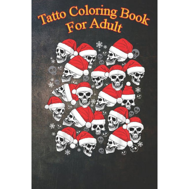 christmas tattoos coloring pages