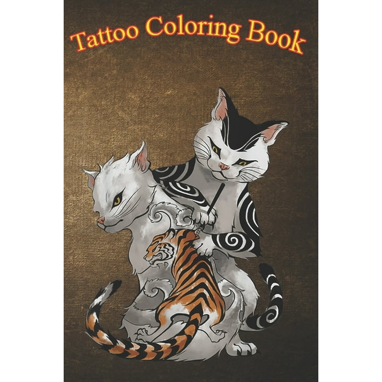 Traditional Cat Tattoo Design
