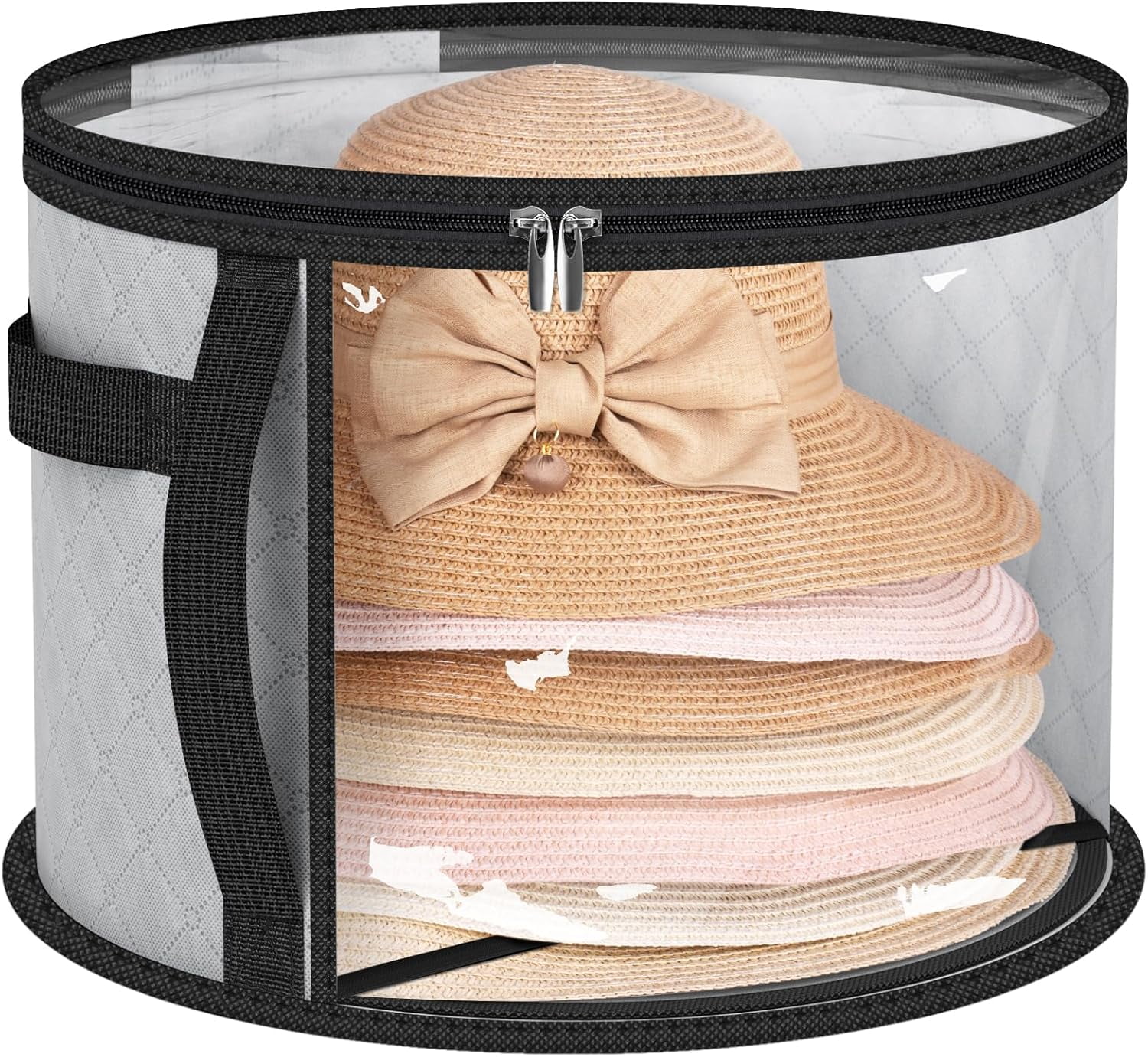 Tattom Oversized Clear Hat Storage Bag for Women, Holds up to 7 Caps ...