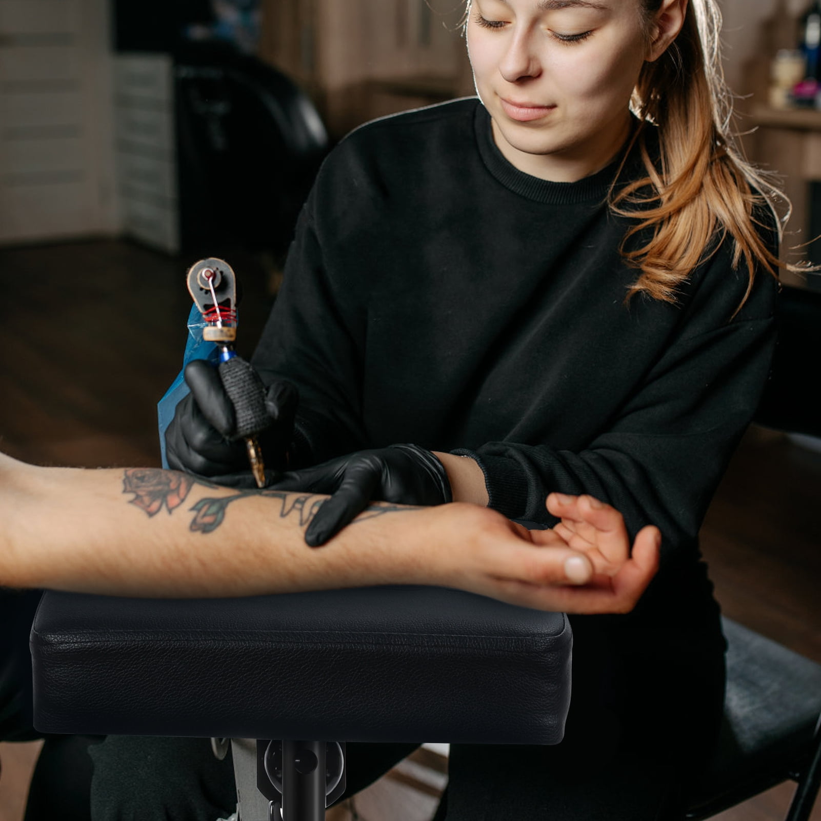 Tattoo Armrest Stand with 180 Degree Adjustable Panel, 70-104cm Height ...
