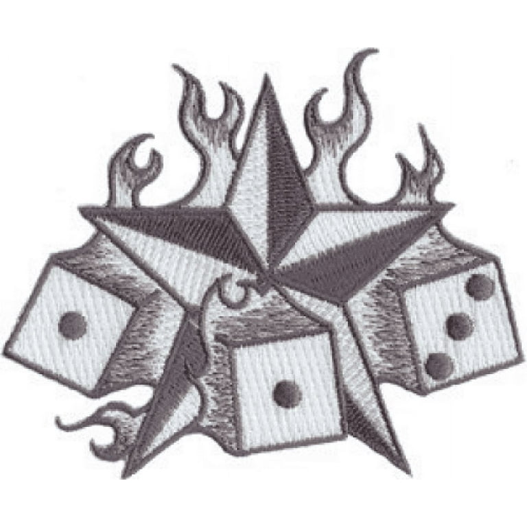 Dice And Star Tattoos