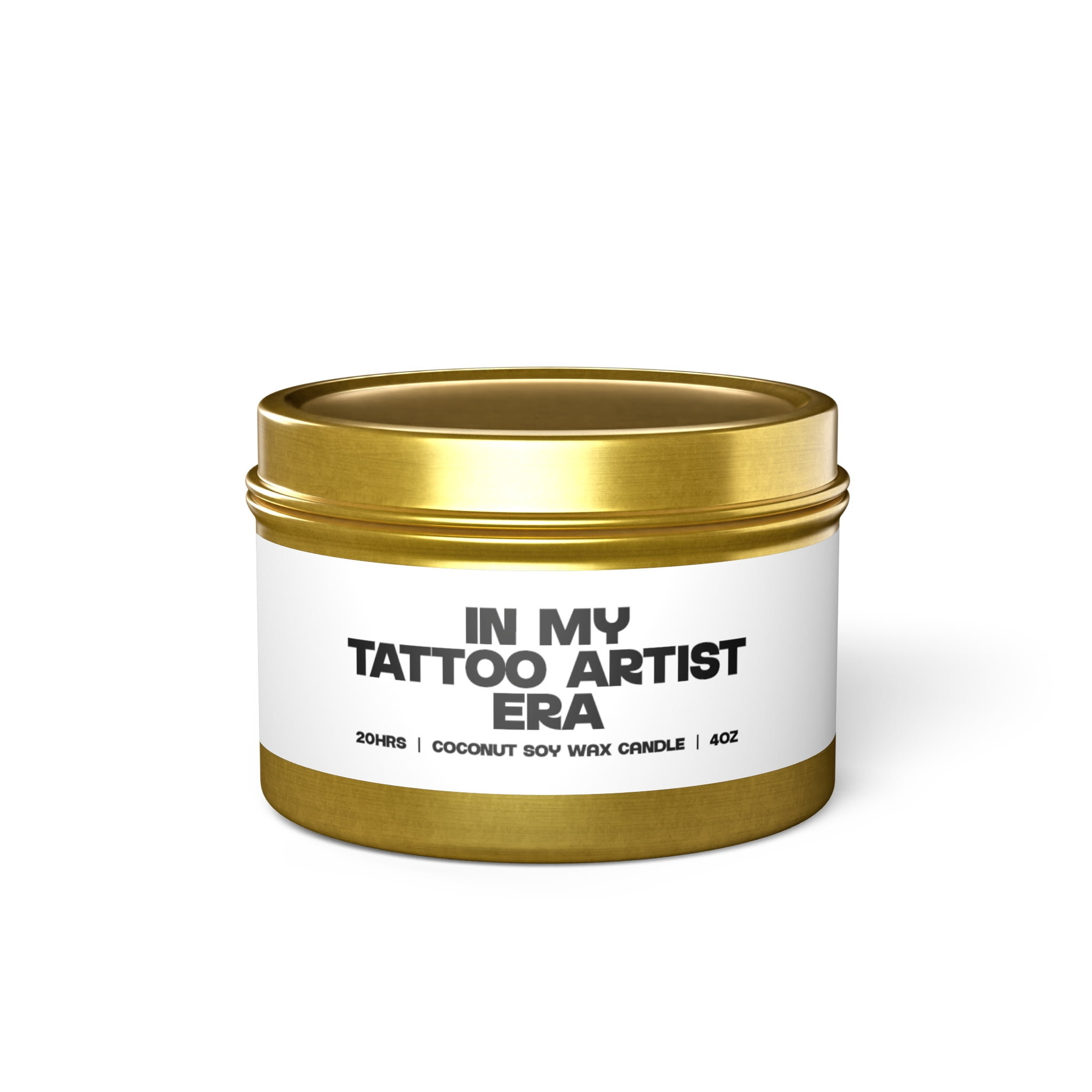 Tattoo Artist Era Tin Candle Gifts Home Office Decor Vanilla Coffee ...