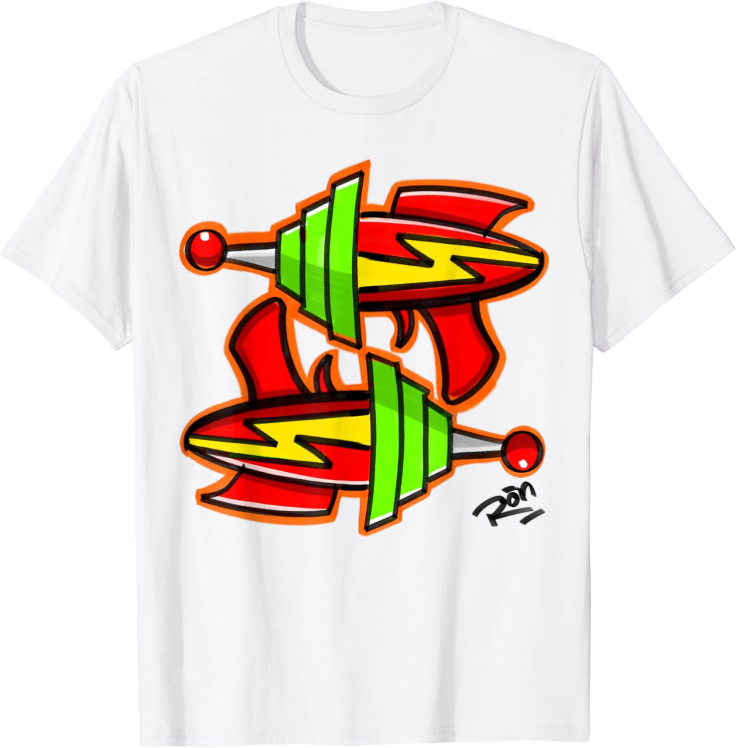 Tattoo Artist Ron Rich Before Crayons Graffiti T-Shirt - Walmart.com