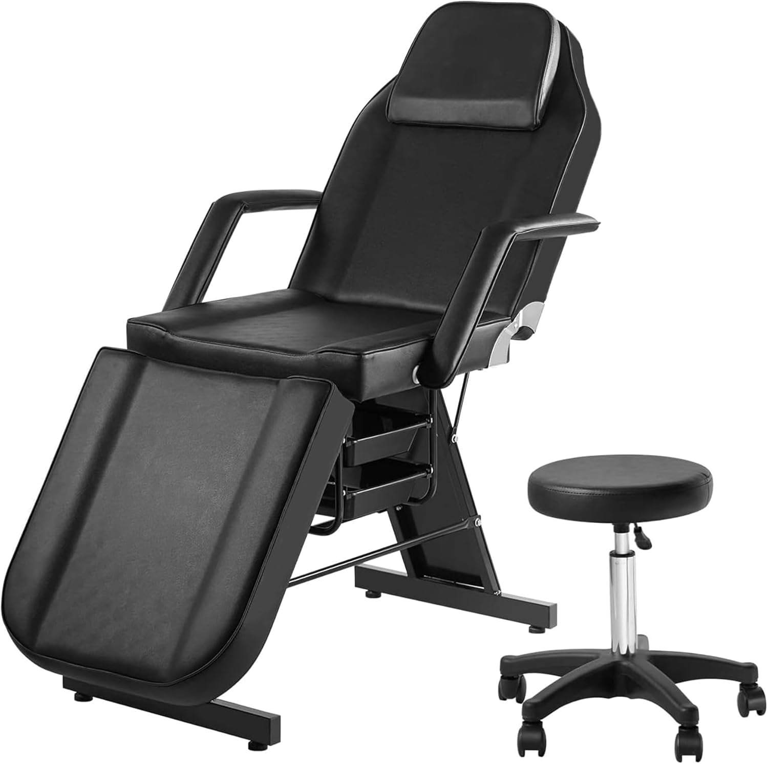 Tattoo Chair Facial Bed Chair Multi-angle Adjustable Salon Bed with ...