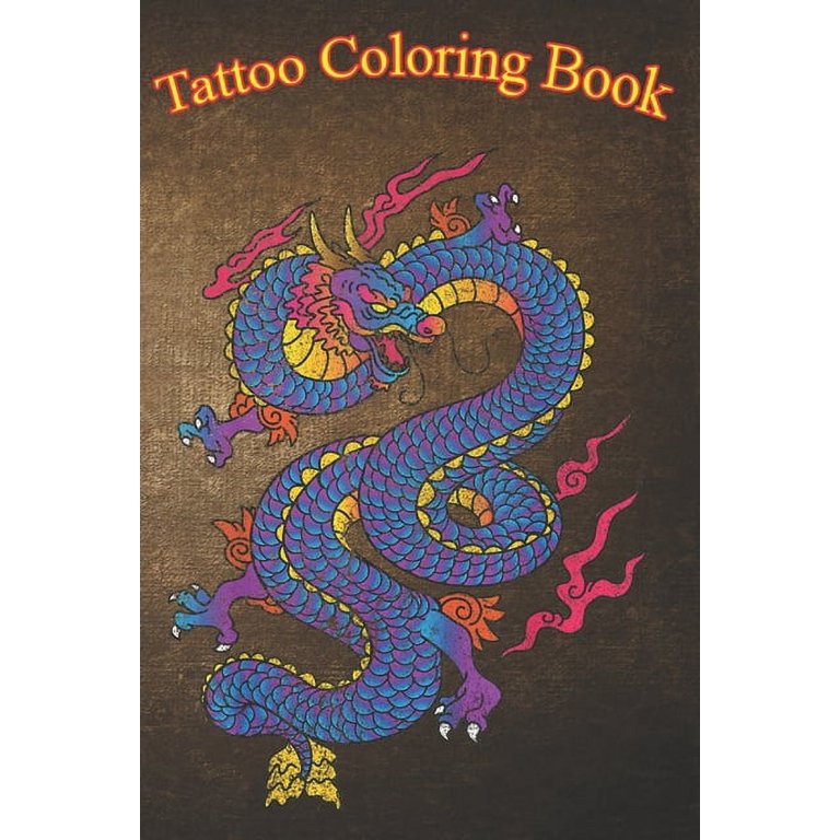 cool dragon tattoos coloring pages