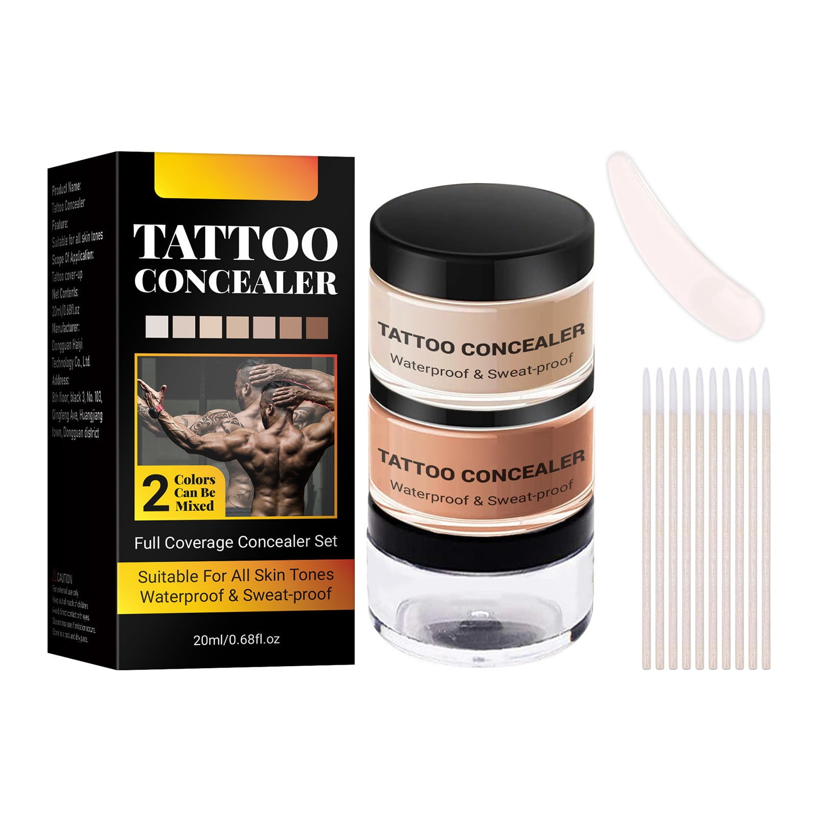 Tattoo Cover Up Makeup,Waterproof Concealer,Professional Scar & Blemish ...