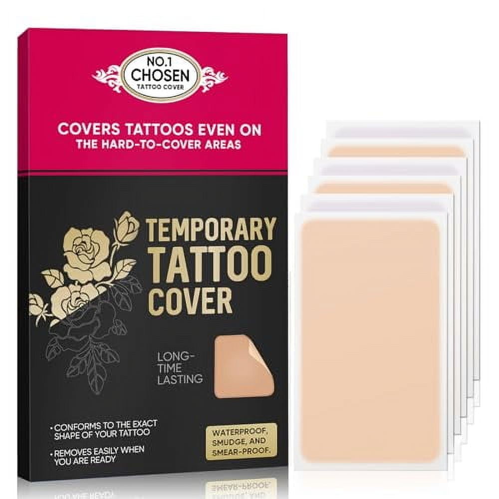 Tattoo Cover Up Patch, Tattoo Cover Up, Ultra-Thin Waterproof Tattoo Cover for Tattoo, Scars and ...