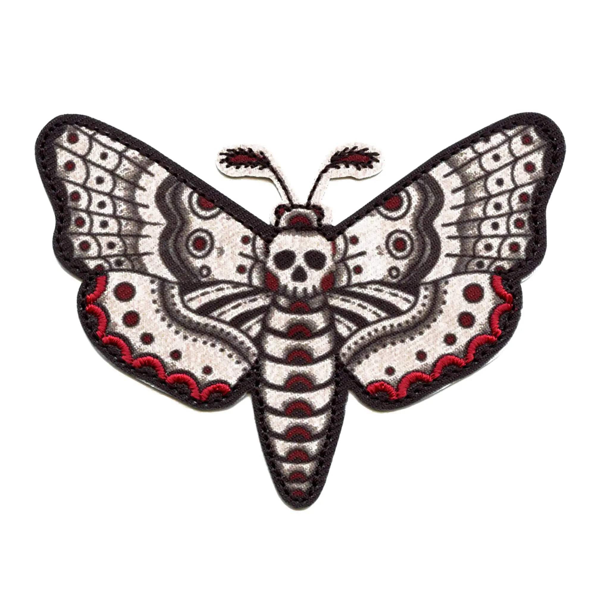 Tattoo Death’s Head Moth Patch Insects Nature Sublimated Embroidery ...