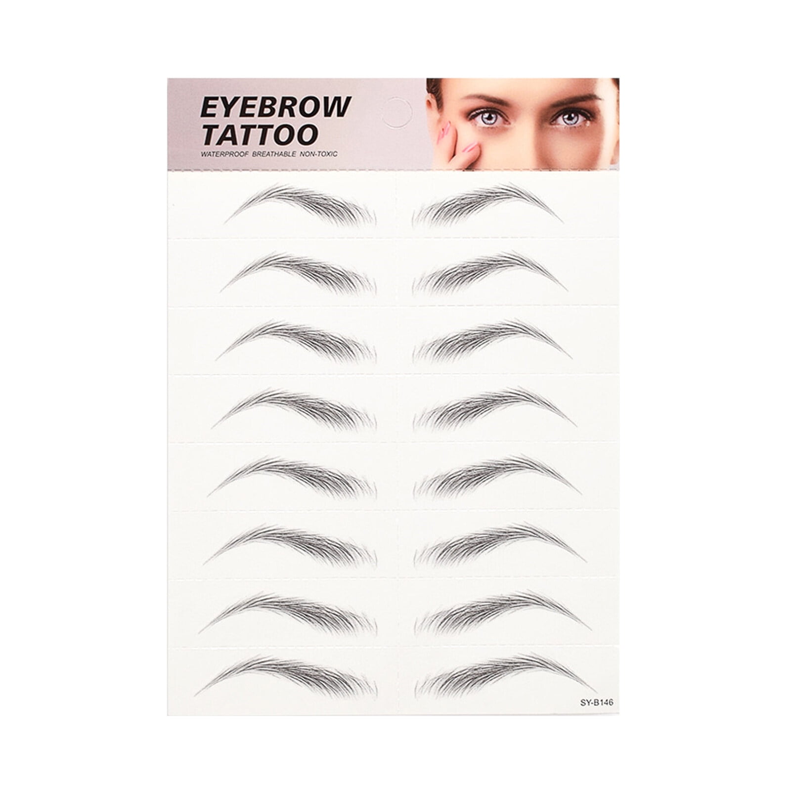 Tattoo Eyebrow Stickers Waterproof Permanent Eyebrow 3D Imitation ...