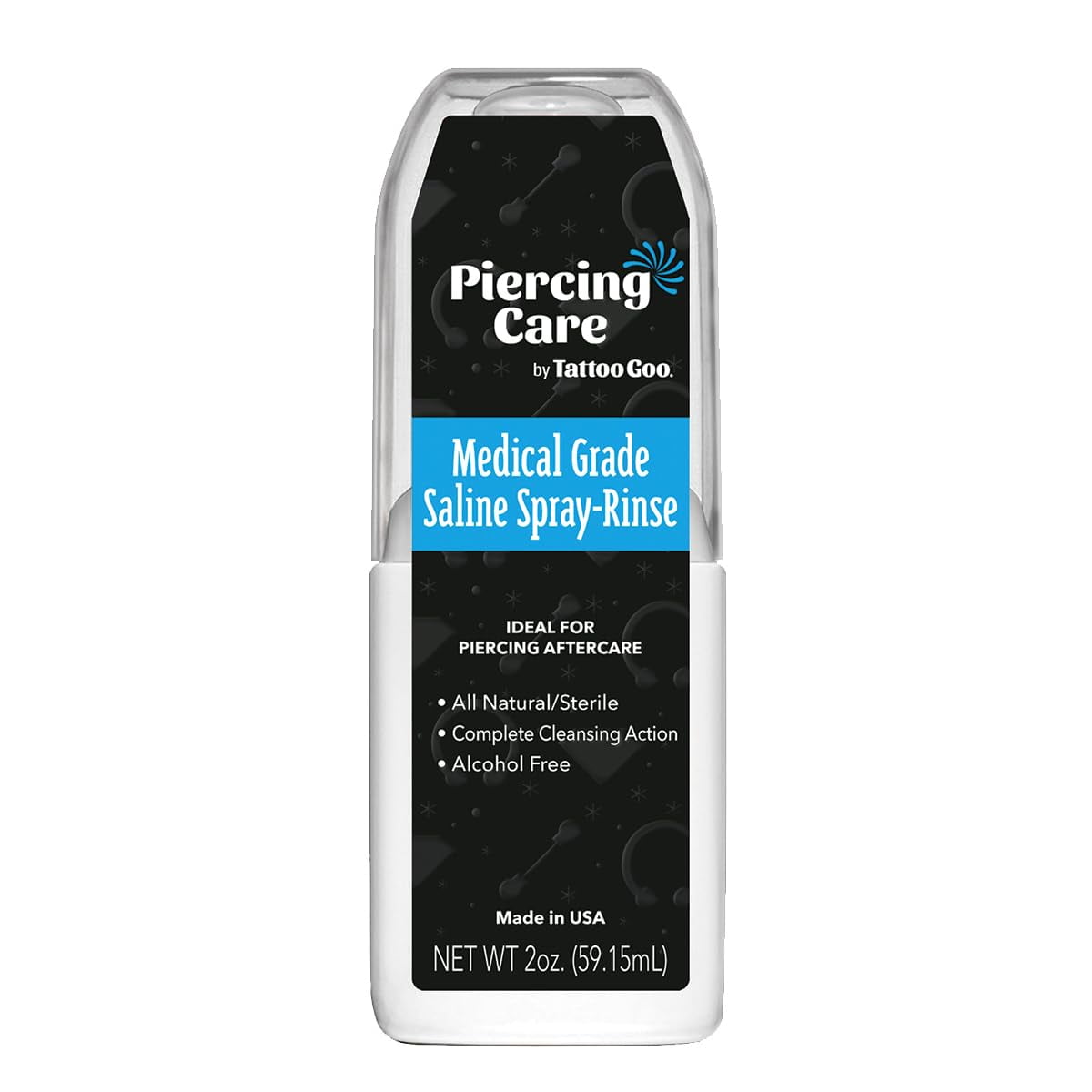 Piercing Care Medical Grade Saline Spray, 2OZ - Walmart.com