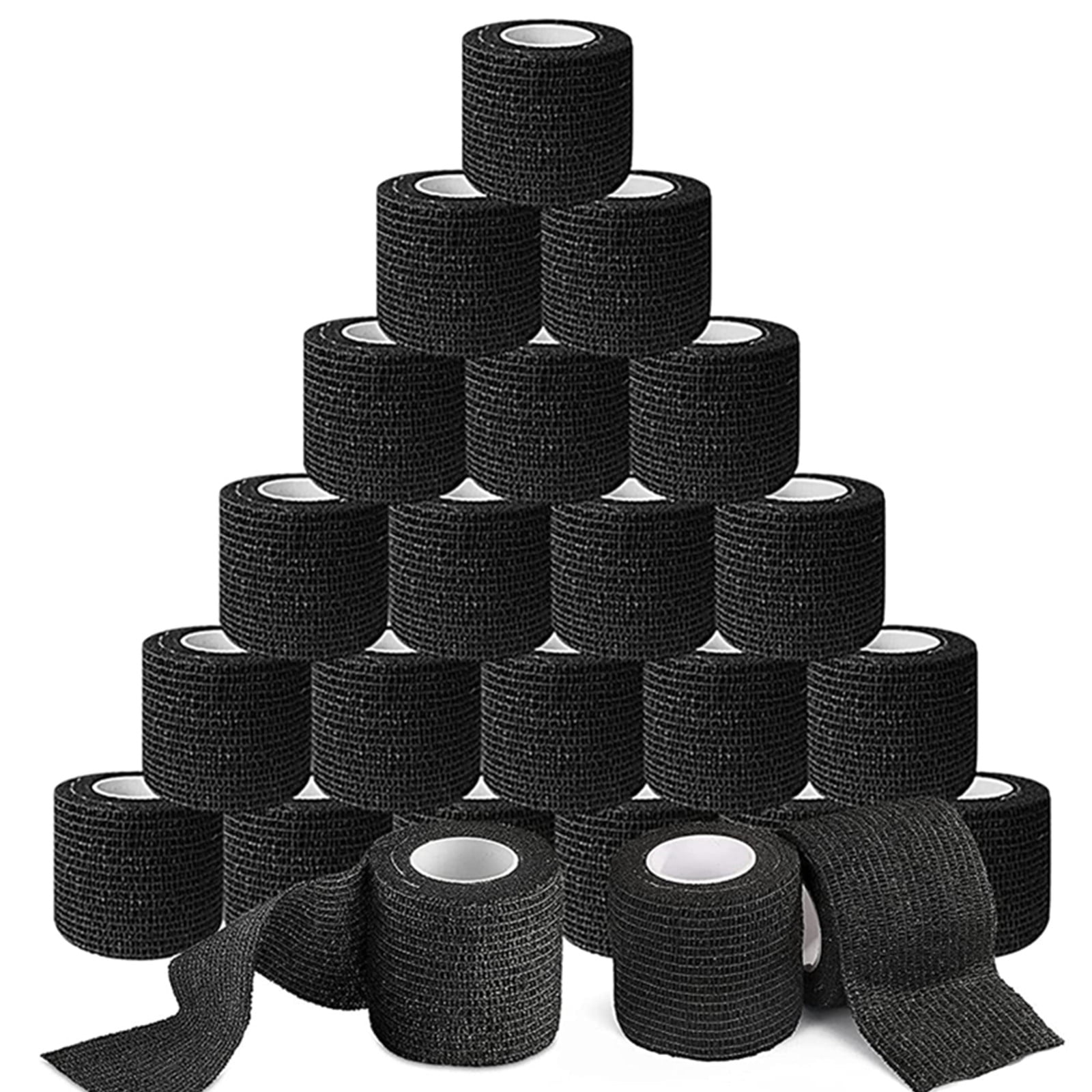 Tattoo Grip Tape - Yuelong 6Pcs Black Cohesive Tattoo Grip Wrap Tape ...