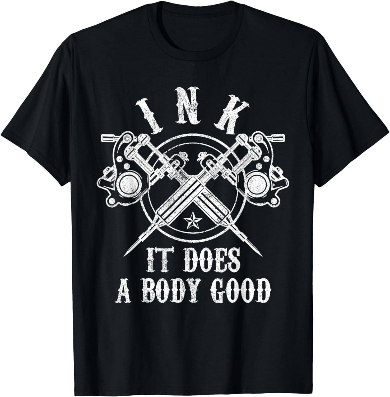 Tattoo Guns - Vintage Ink Inked Funny tattoo Artist Gift T-Shirt ...