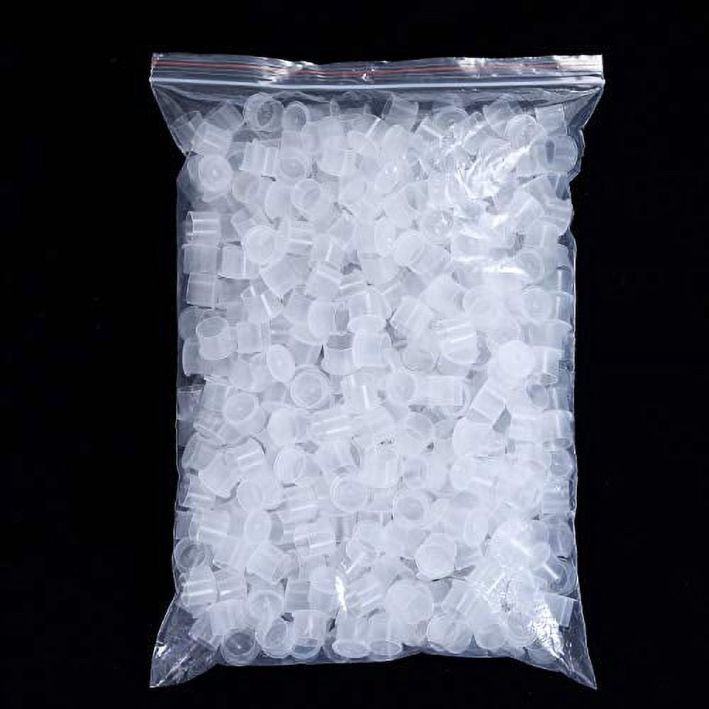 Tattoo Ink Caps Large,1000pcs White Plastic Disposable Microblading ...