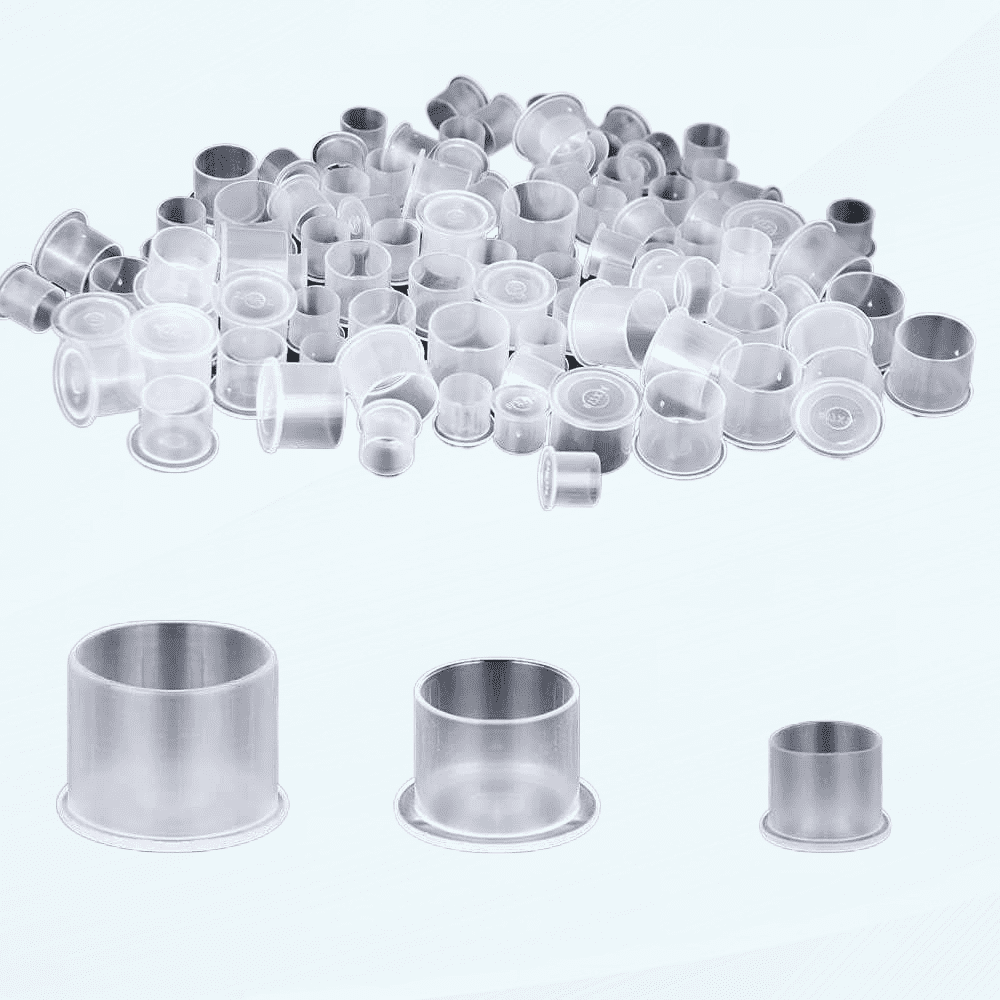 Tattoo Ink Cups with Base 300Pcs Mixed - Pigment Caps, Ink Caps for ...