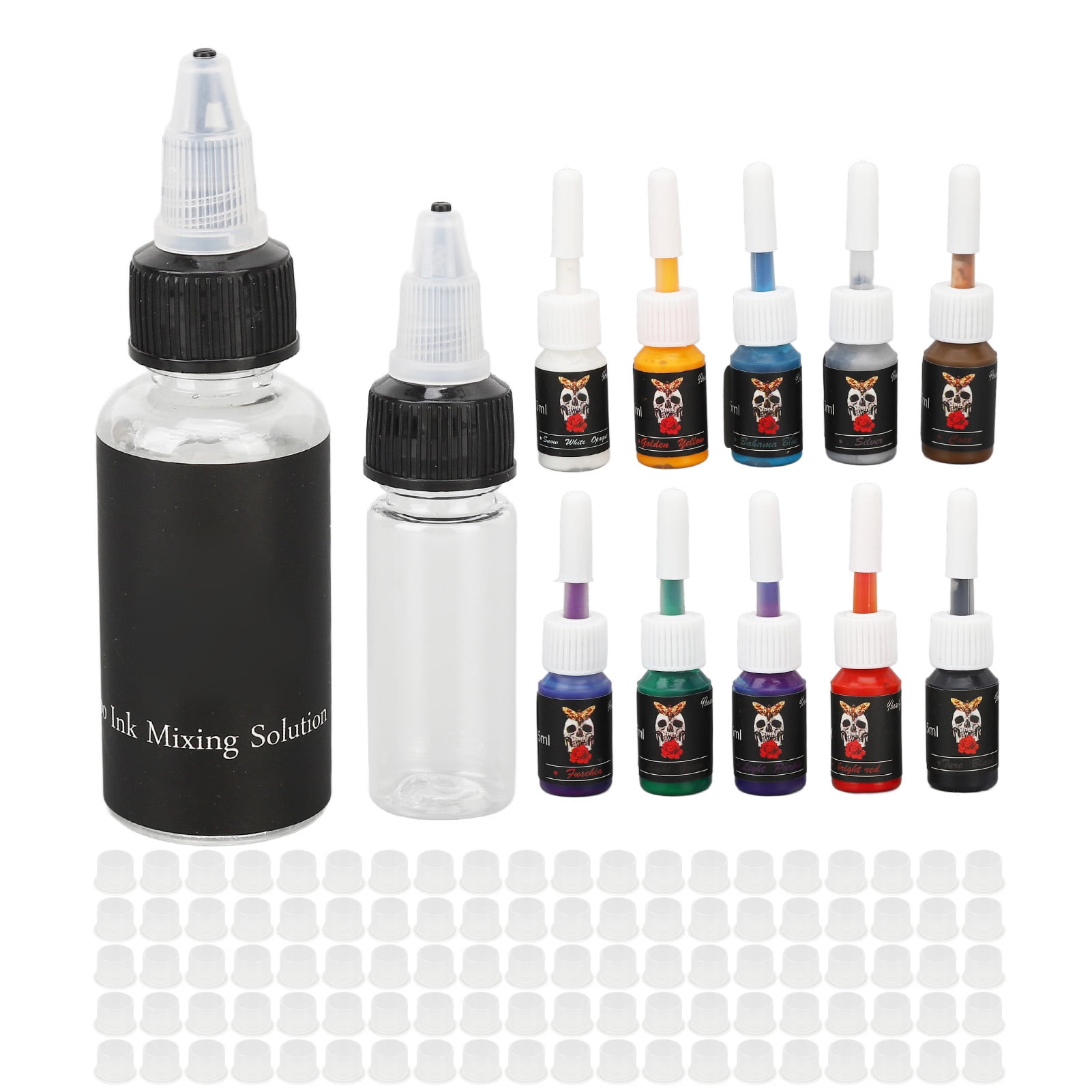 Tattoo Ink Kit 30ml Pigment Diluent Color Mixing Solution 10 Colors ... Tattoo Ink Kit 30ml Pigment Diluent Color Mixing Solution 10 Colors ...