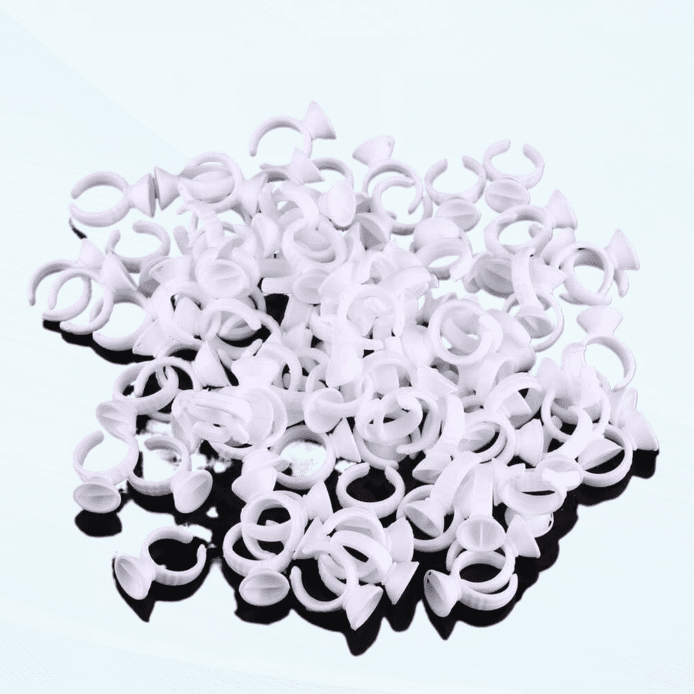 Tattoo Ink Ring, Glue Ring Container Pigments Holder Disposable Makeup ...