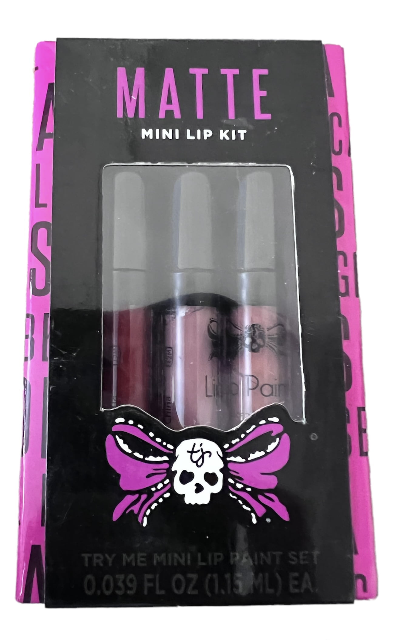 Tattoo Junkee Metallic Mini Lip Kit, Rebel, Sugar & Skinny Dip, .039 fl ...