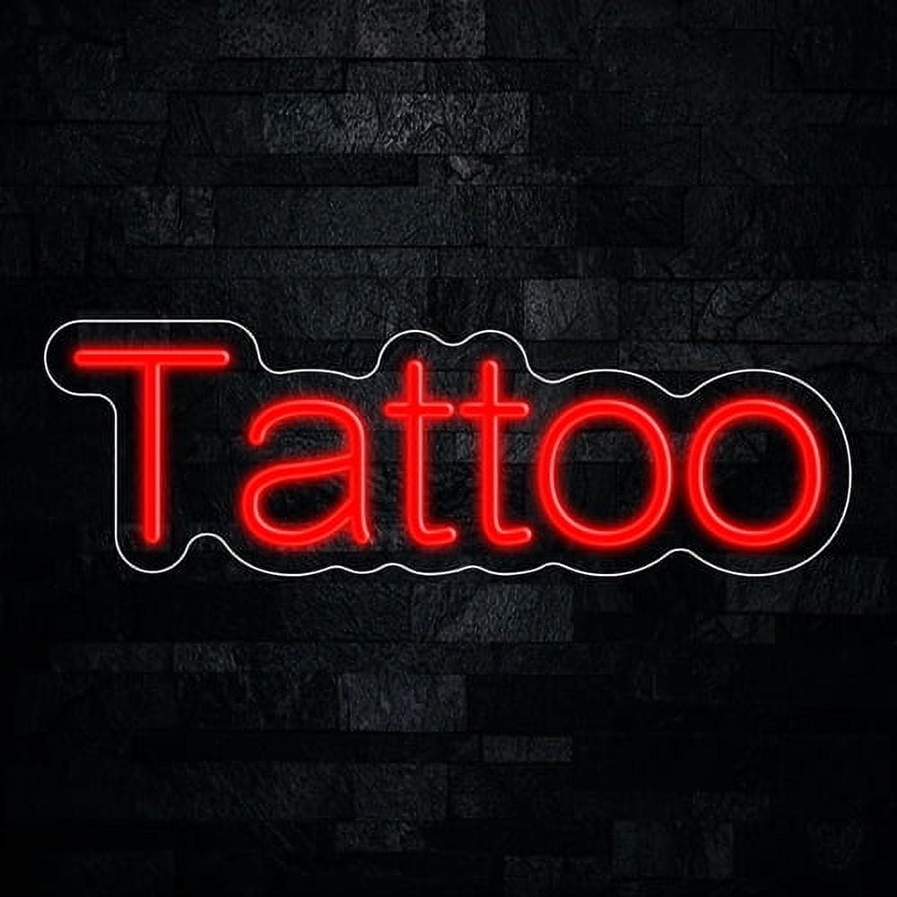 Tattoo LED Neon Sign 19"L x 6"H #33455 - Walmart.com