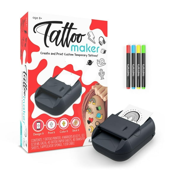 Tattoo Maker Temporary Body Art Printer, DIY Ink-Free Thermal Tattoo ...