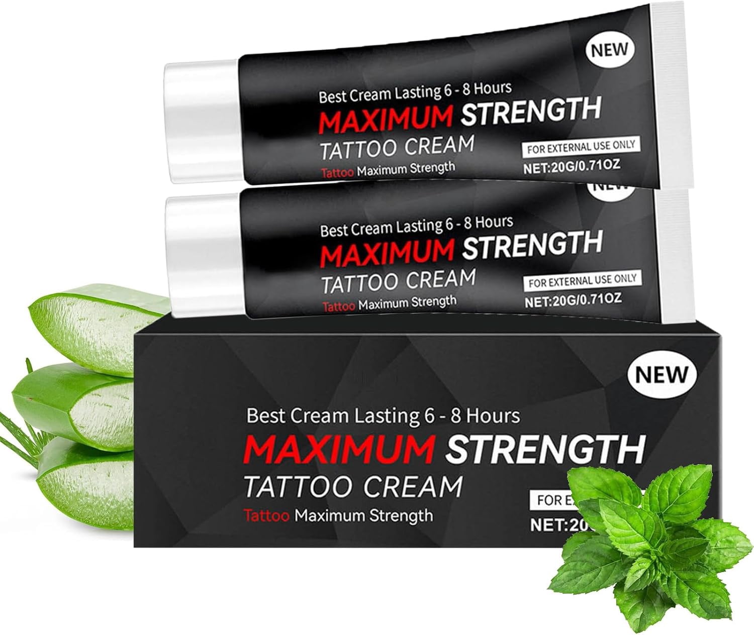 Tattoo Numibing Cream Gel 10g, Up to 6 Hours Extra Strength for Tattoos ...