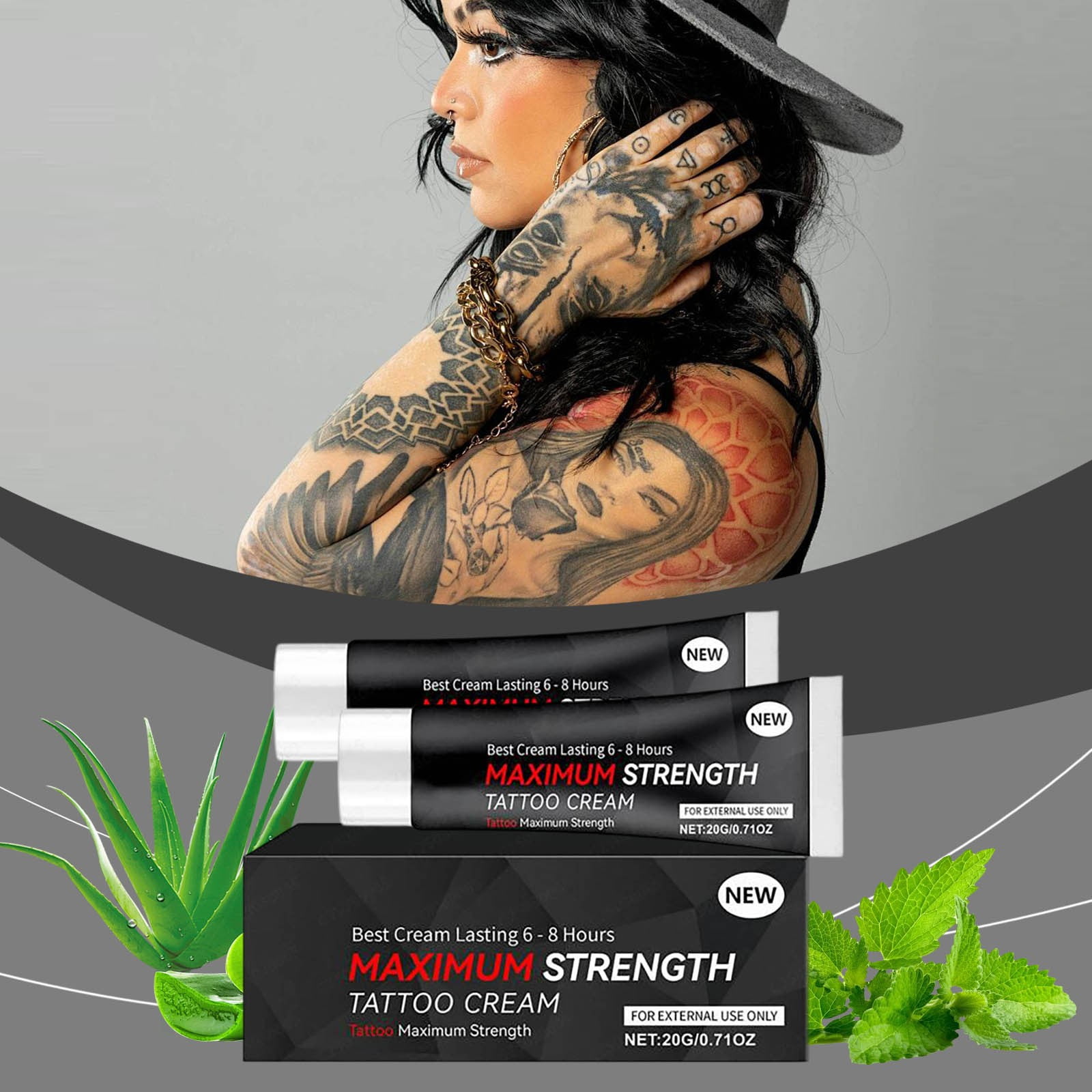 Tattoo Numibing Cream Gel, Soothing Gel Joint Nourishing Care Stick, Up to 6 Hours Extra ...