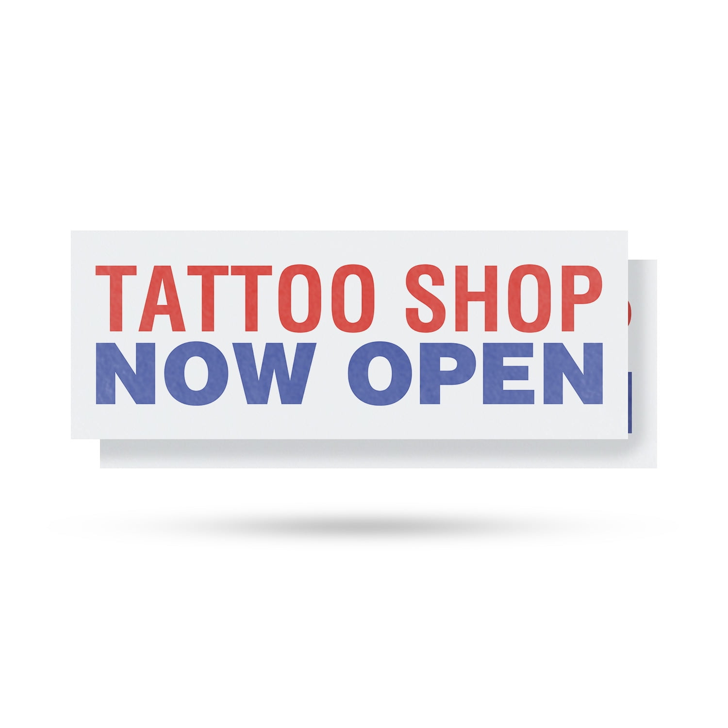 Tattoo Shop Now Open Vinyl Decal 2 Pack of 24 Inch x 9 Inch ...
