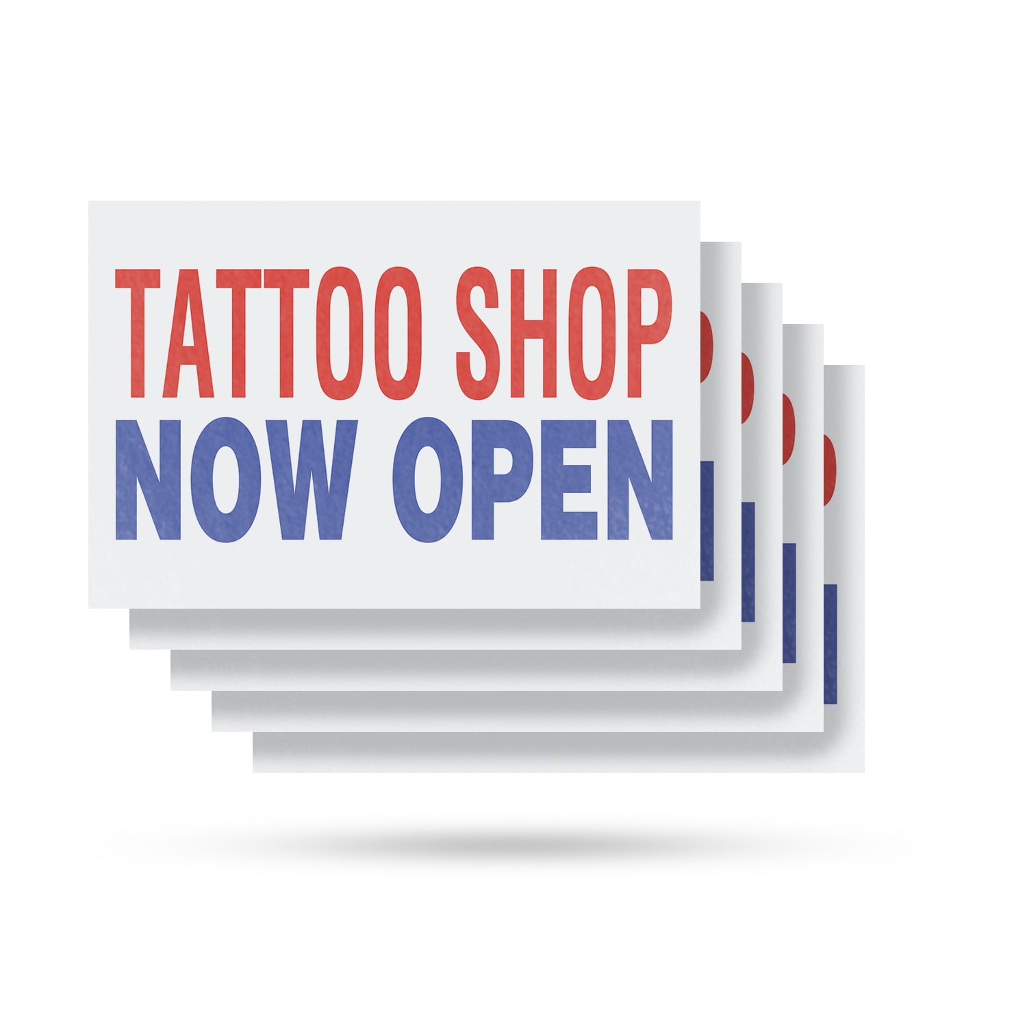 Tattoo Shop Now Open Vinyl Decal 5 Pack of 18 Inch x 24 Inch ...