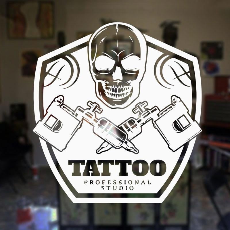 Tattoo Shop Salon Logo Tattoo Salon Window Sticker Wall Decal Art ...
