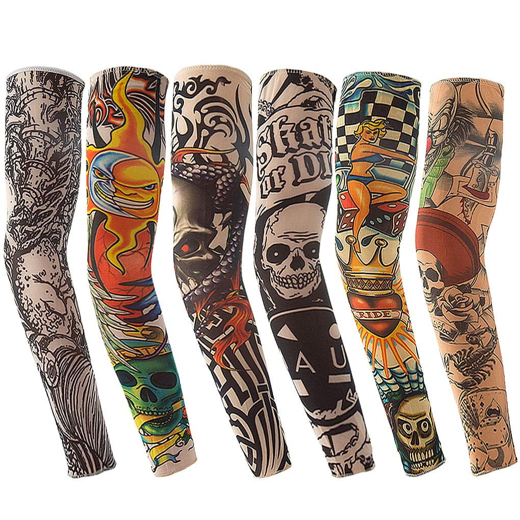 Tattoo Sleeves, Pack of 6 Tattoo Arm Stockings Arm Tattoo Stockings Arm ...