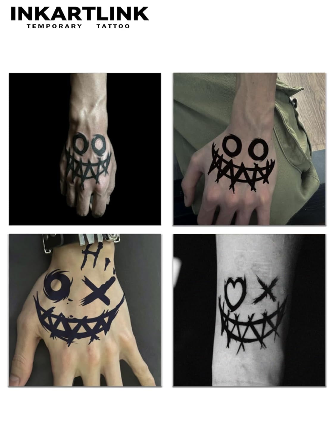 Tattoo Tech, 4 Sheets Semi Permanent Tattoo, Adult Art Design Temporary ...