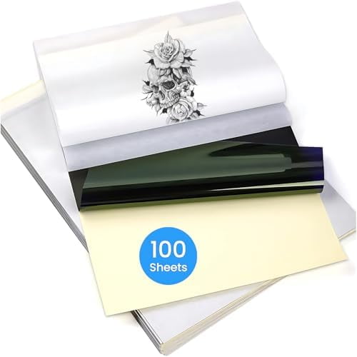 Tattoo Transfer Paper, 100 Sheets Tattoo Stencil Paper, Stencil Paper ...