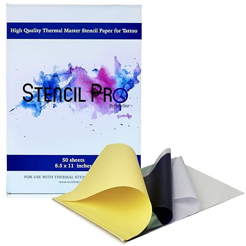 Tattoo Transfer Paper | Stencil Pro 50 Sheets Tattoo Stencil Paper for ...