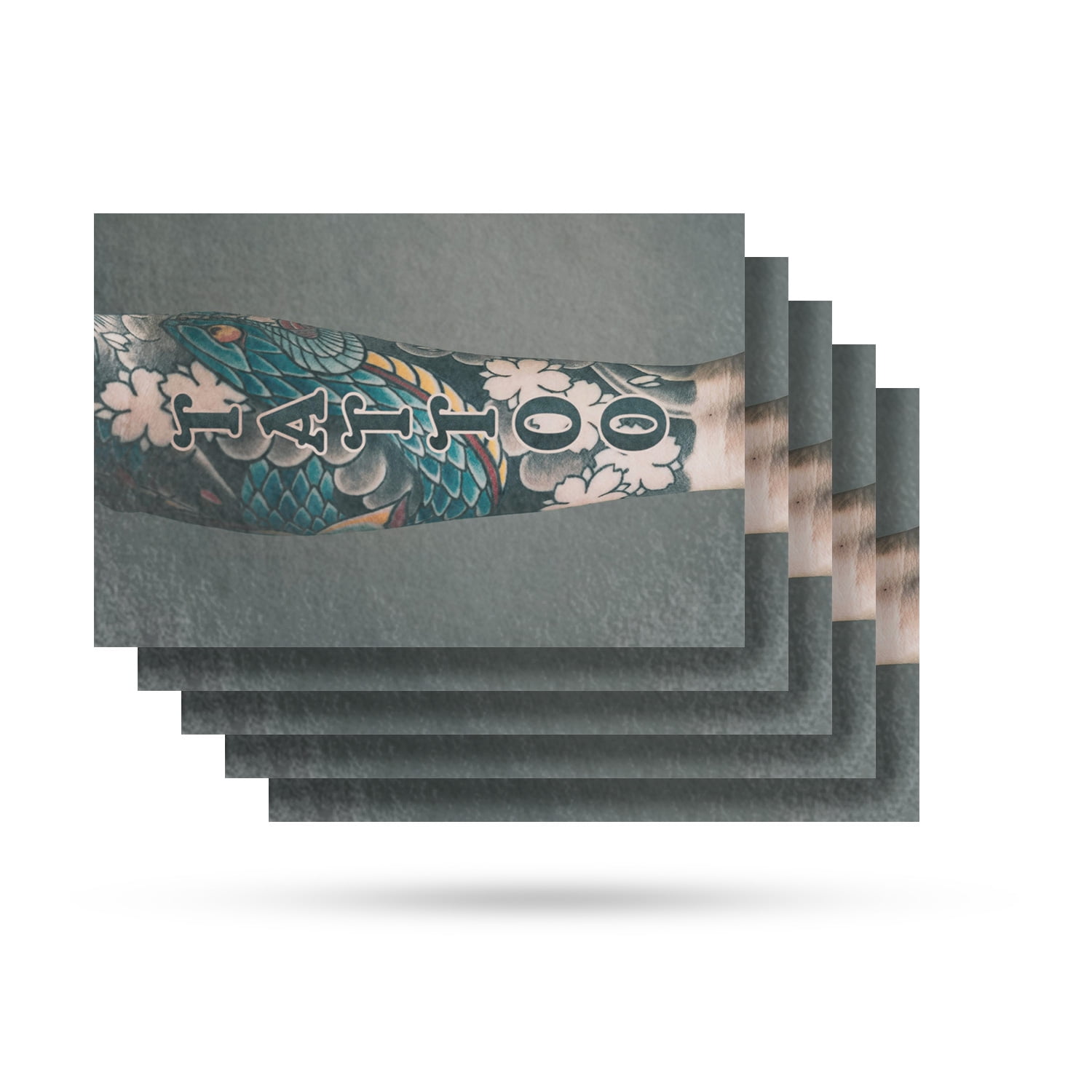 Tattoo Vertical Vinyl Decal 5 Pack of 18 Inch x 24 Inch Weatherproof ...