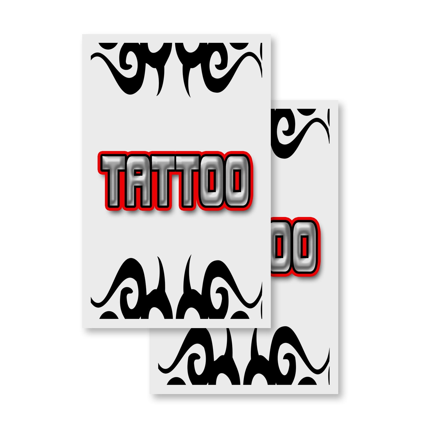 Tattoo1 (2-PACK) 24" x 36" Vinyl Decals | Sign Insert Peel & Stick ...