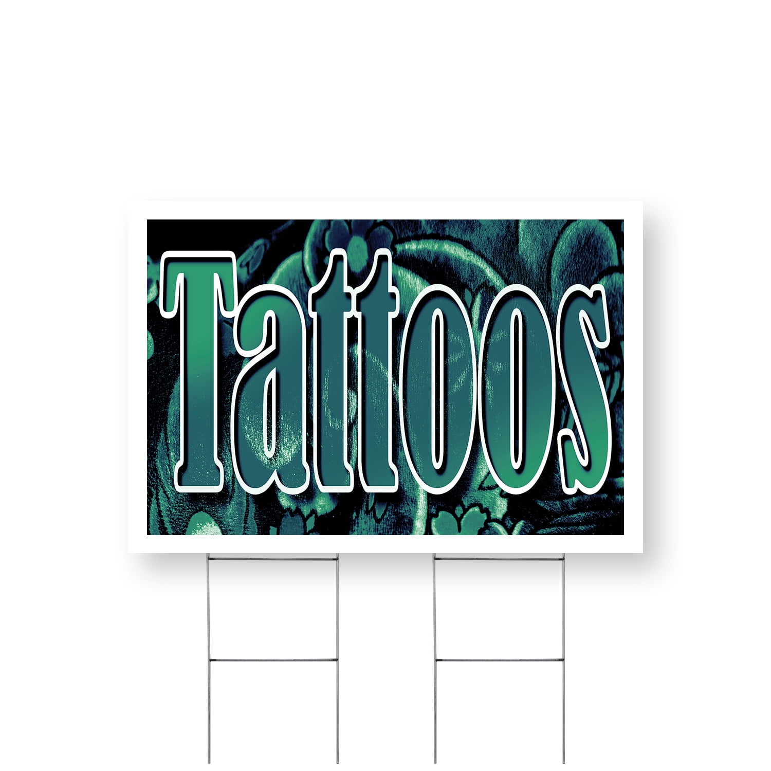 Tattoos Yard Sign 24 Inch x 36 Inch Single Sided Weatherproof Heavy ...