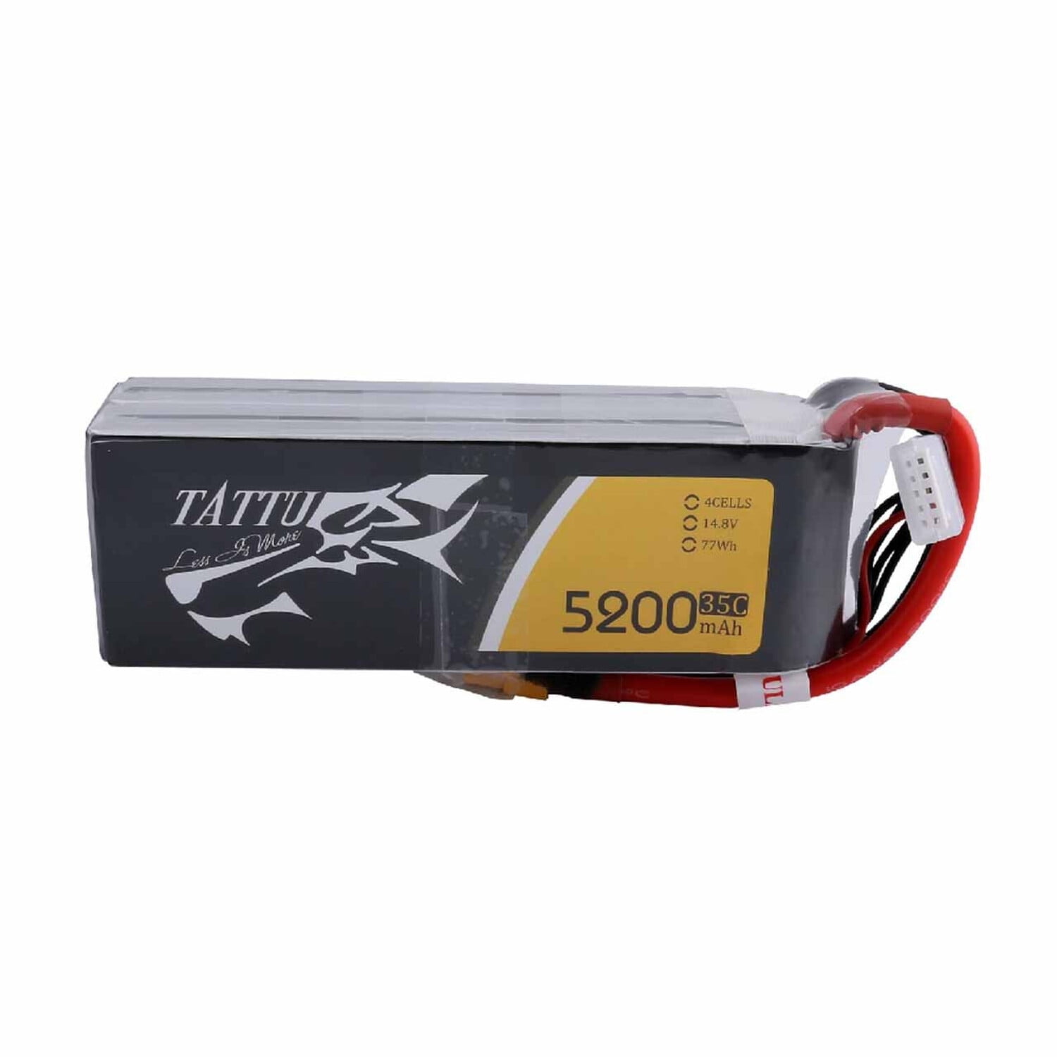 Tattu 4S 5200mAh 35C 14.8V LiPo Battery w/XT60 Plug - Walmart.com