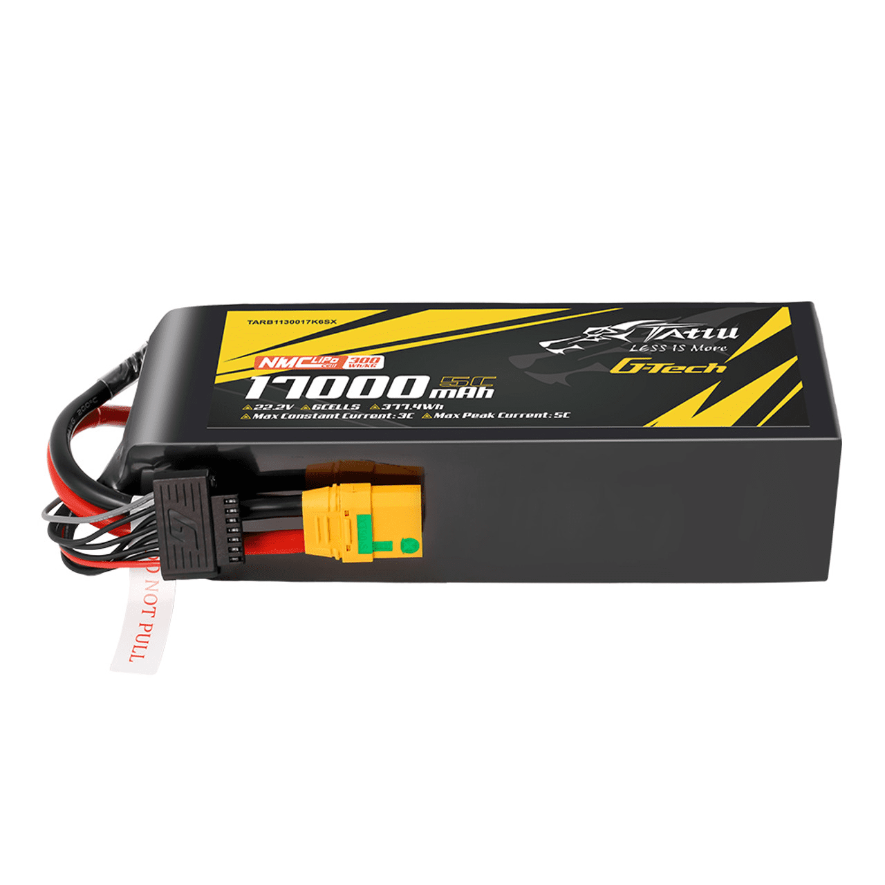 Tattu Semi-Solid State 300 Wh/kg 17,000 mAh 5C 22.2 V 6S1P G-Tech LiPo ...