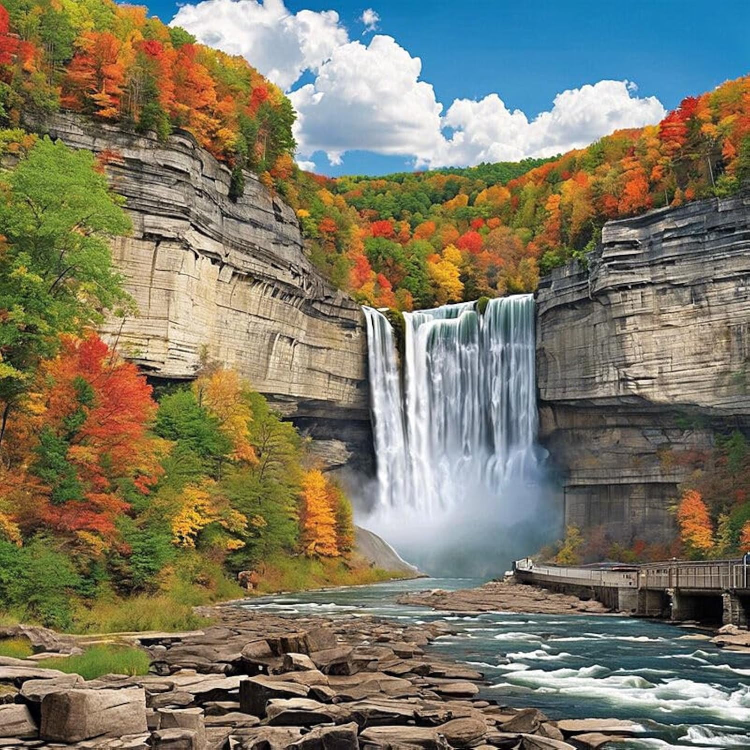 Taughannock Falls Ithaca Ny Long Jigsaw Puzzles 500 Pieces for Adult ...