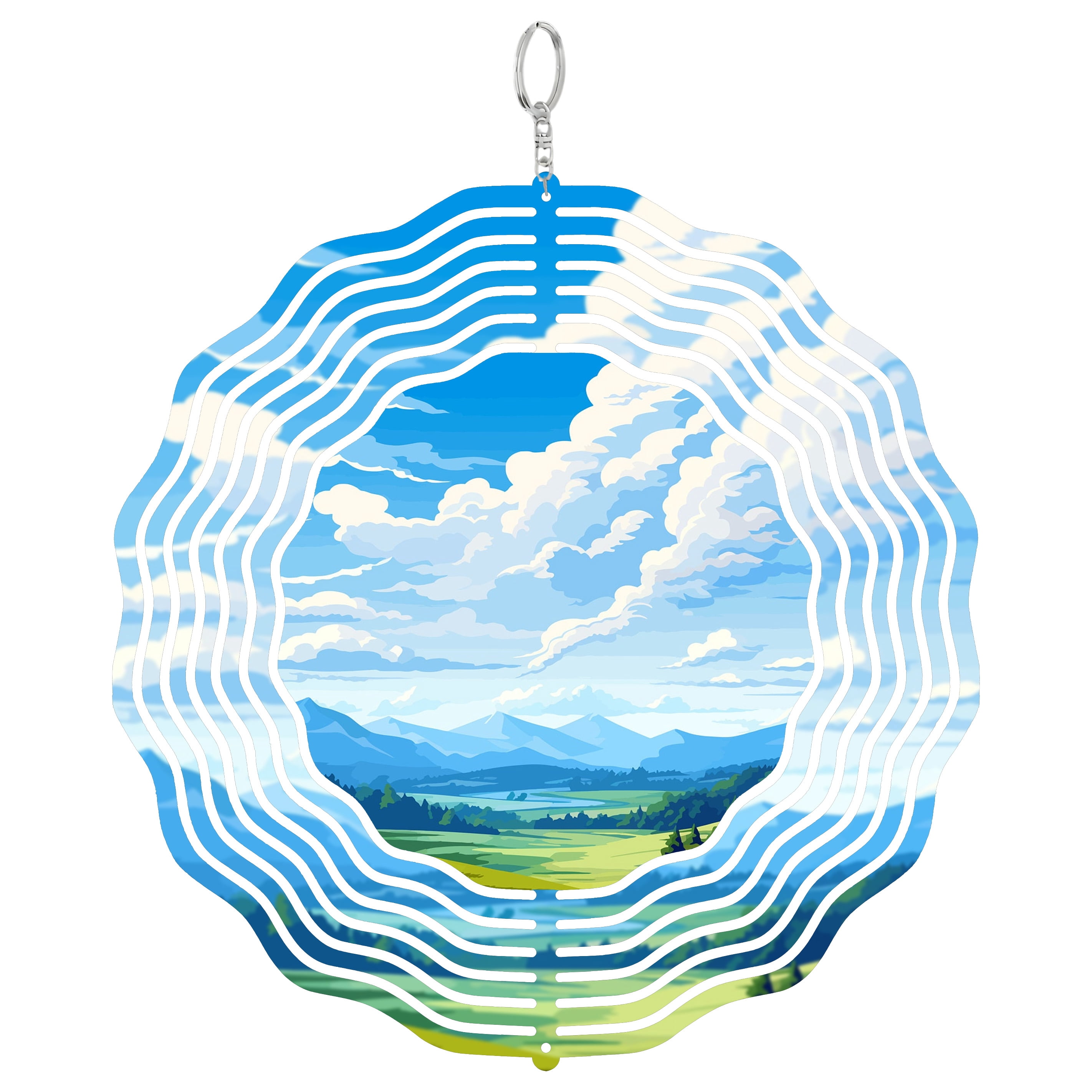 Taunus Mountains 3D Wind Spinner Kinetic Yard Art Garden Hanging Decor ...