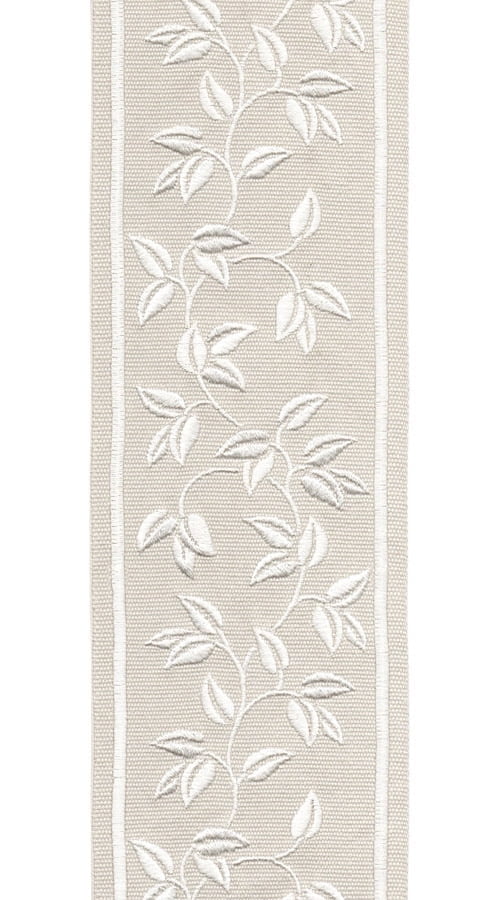 Taupe Cream 4 Inch Wide Cotton Canvas Floral Vine Trim Tape ...