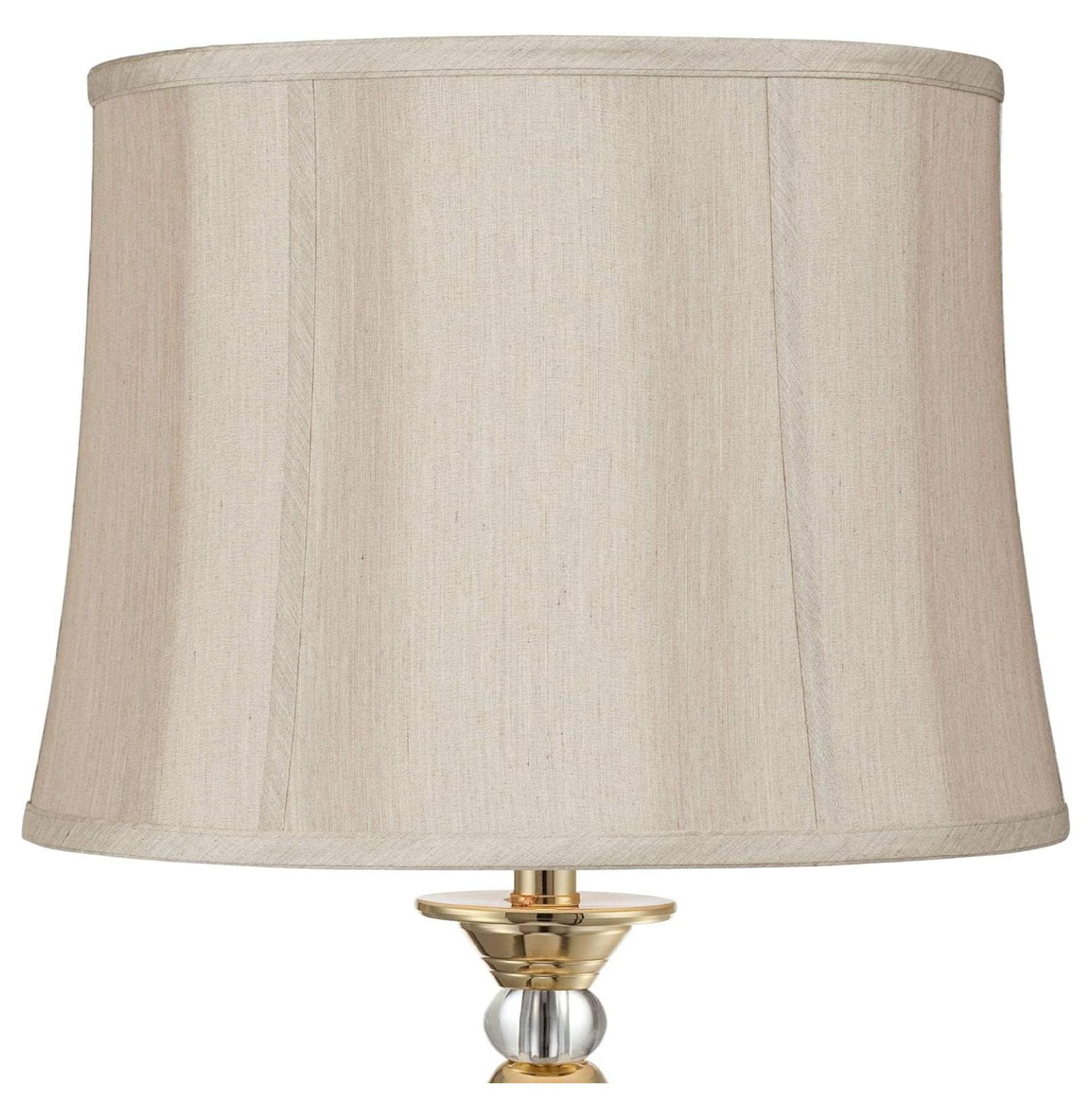 Taupe Medium Softback Round Lamp Shade 14" Top x 16" Bottom x 12" High ...