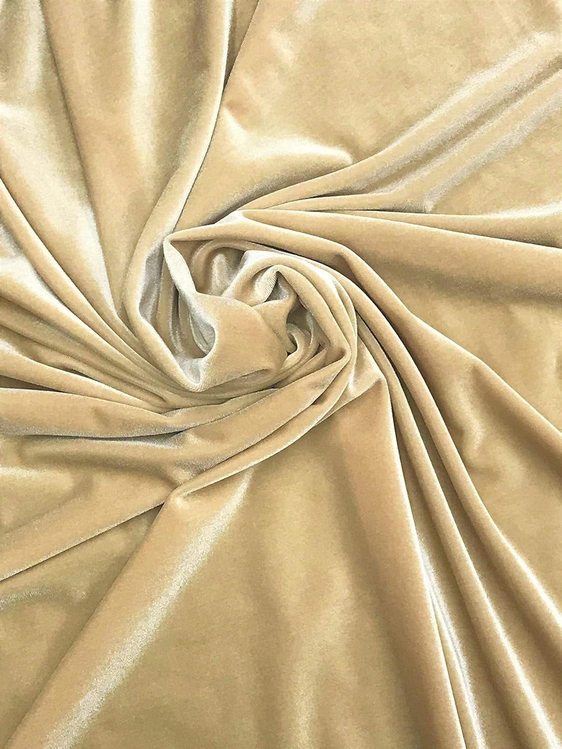 Taupe Stretch Velvet Fabric, Sells by The Yard Taupe Color - Walmart.com