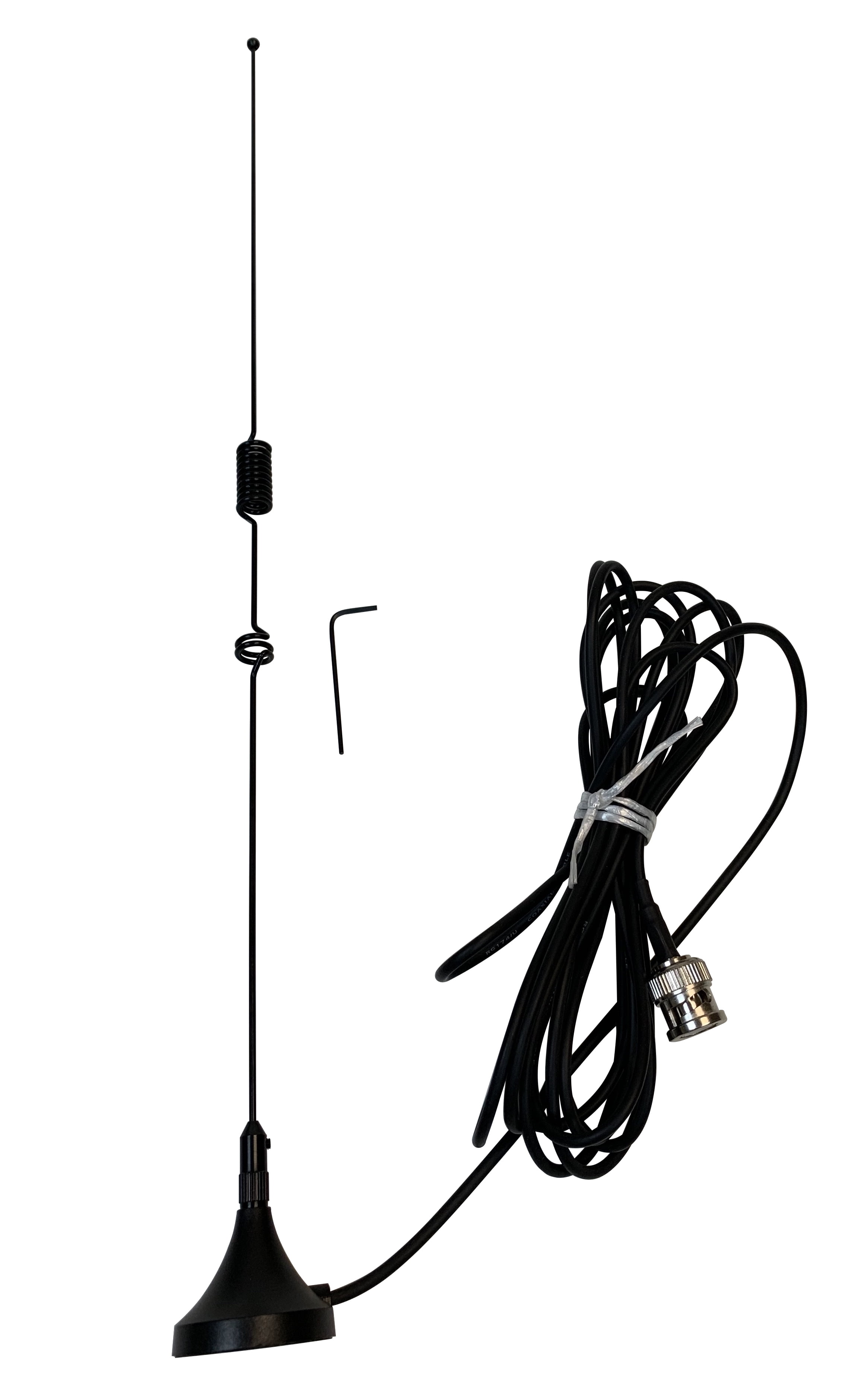 Taurus 100-1000 Mhz Mini Mag Mount Scanner Antenna (BNC) - Walmart.com