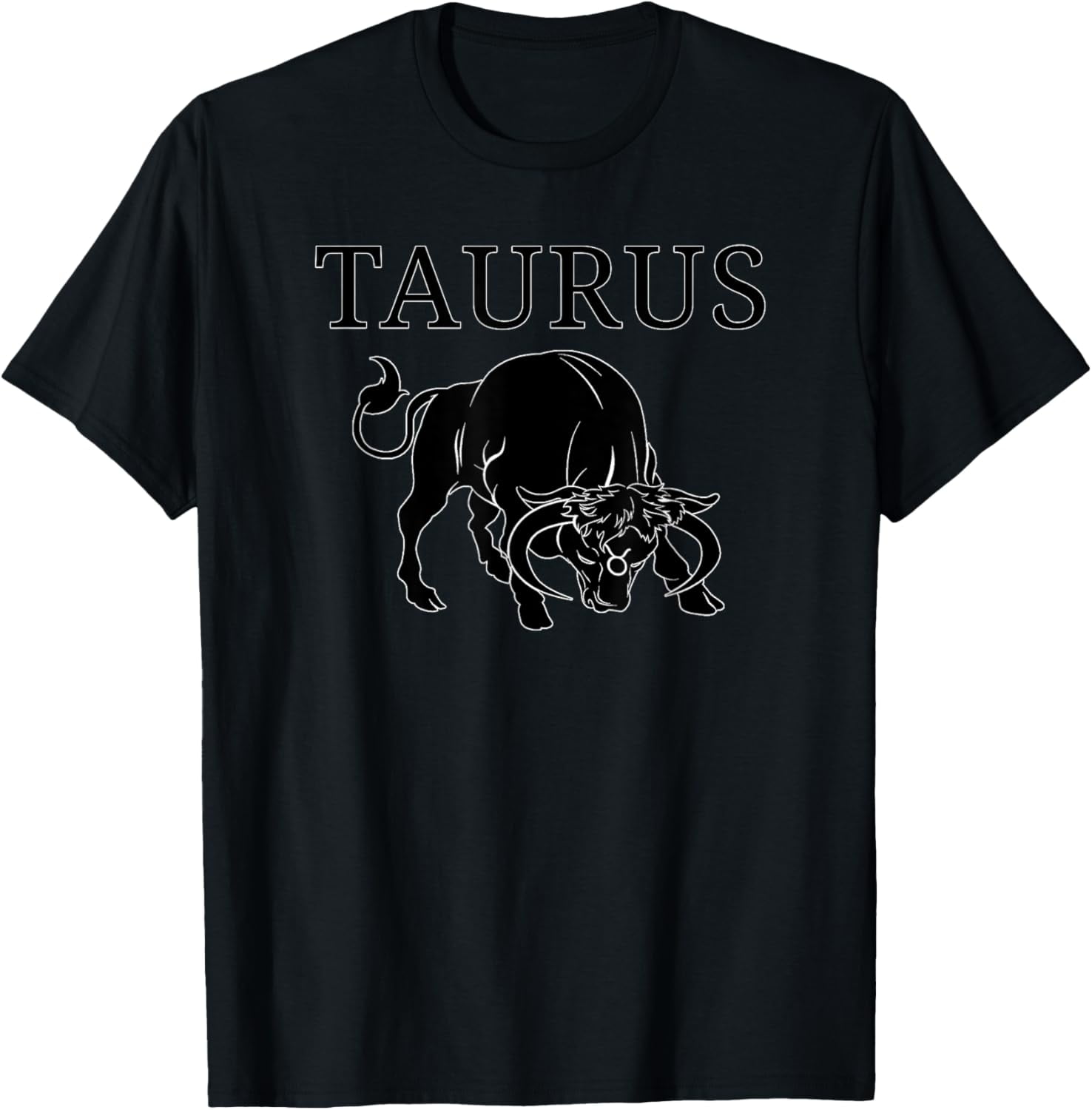 Taurus Astrology Large Bull Zodiac Sign With Taurus Name T-Shirt ...