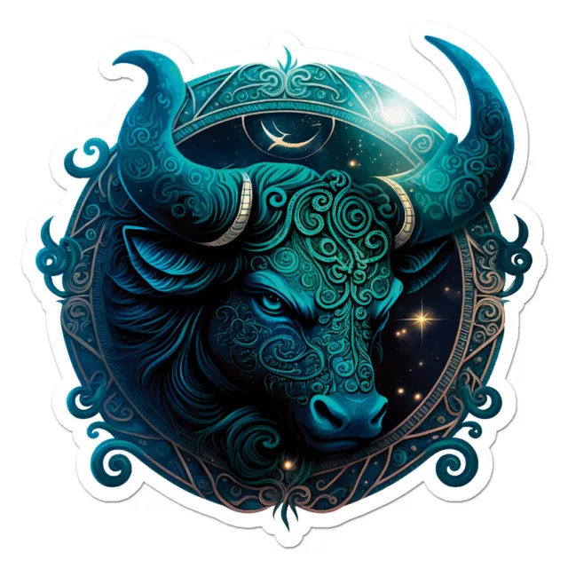 Taurus Astrology Zodiac Sticker Phone Decal Water Bottle Stickers Car ...